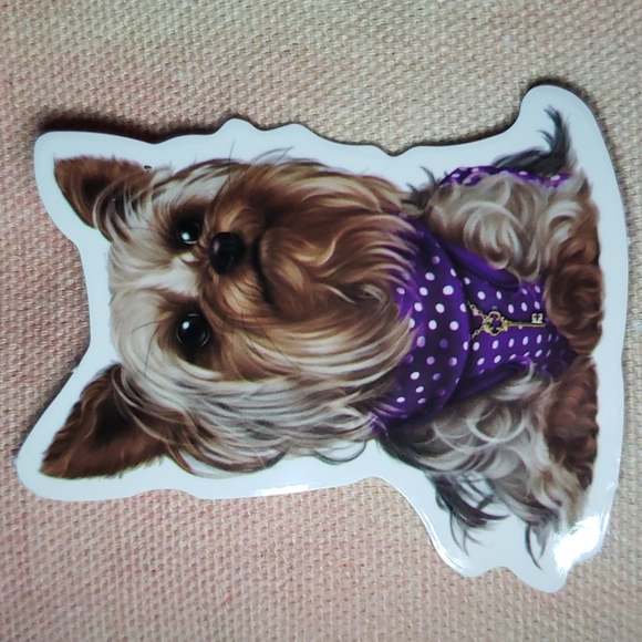 Office | K Yorkshire Dog Sticker Doggie Dog Mom Puppy Yorkie Terrier ...